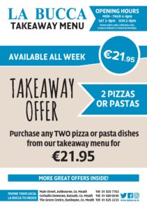 Menus | La Bucca Restaurants